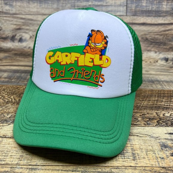 Unbranded | Accessories | Garfield And Friends Mens Trucker Hat Green ...